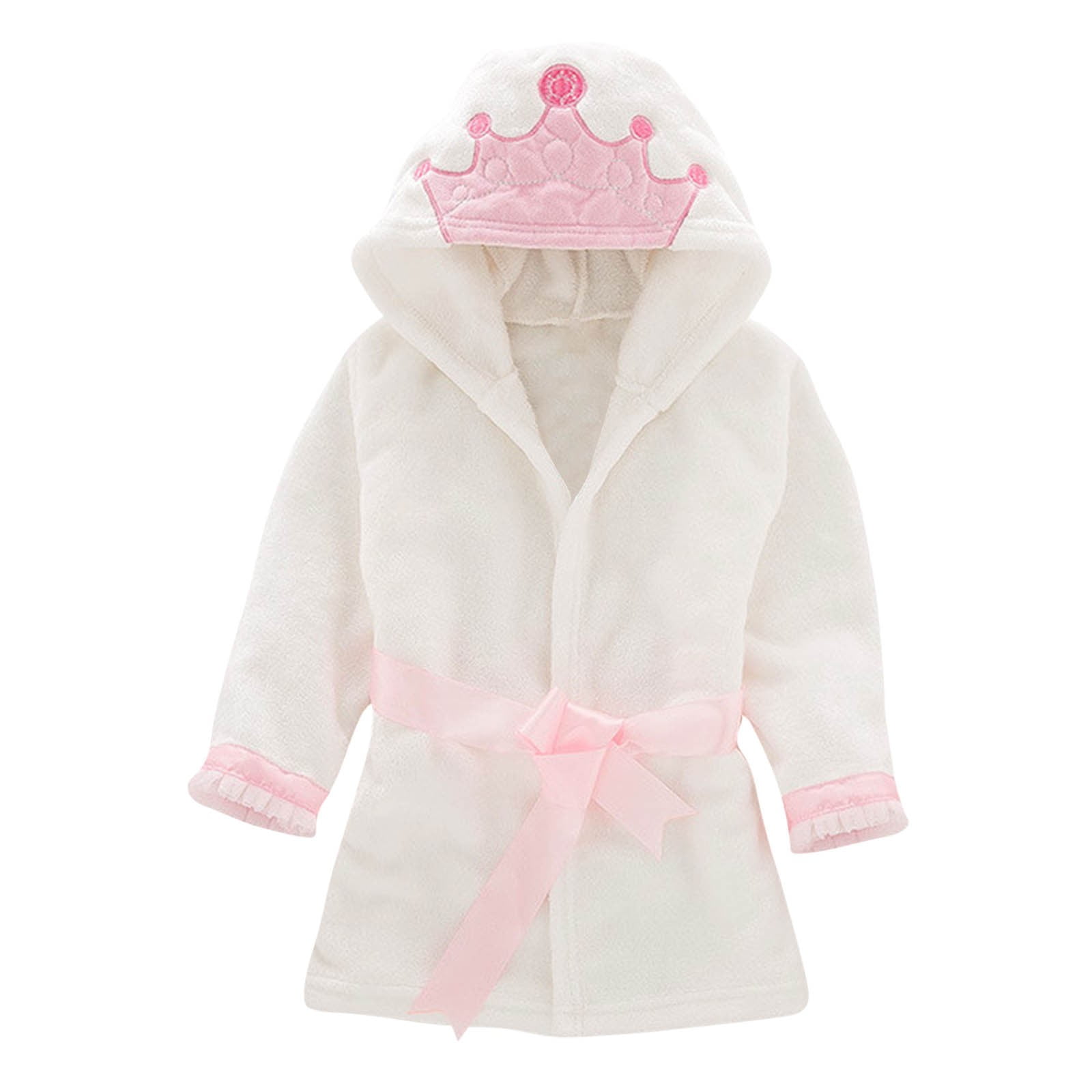 DJskiyers Newborn Baby Bathrobe Princess Hooded Towel Robe Animal ...
