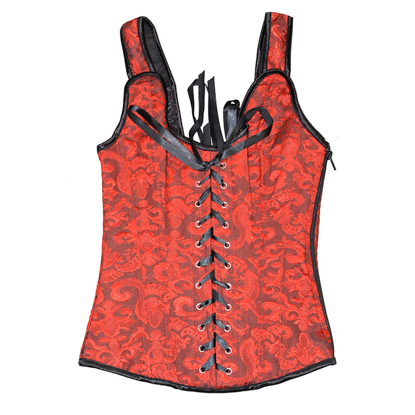 DJskiyers Oversized Corset Tops for Women Vintage Floral Bustier ...