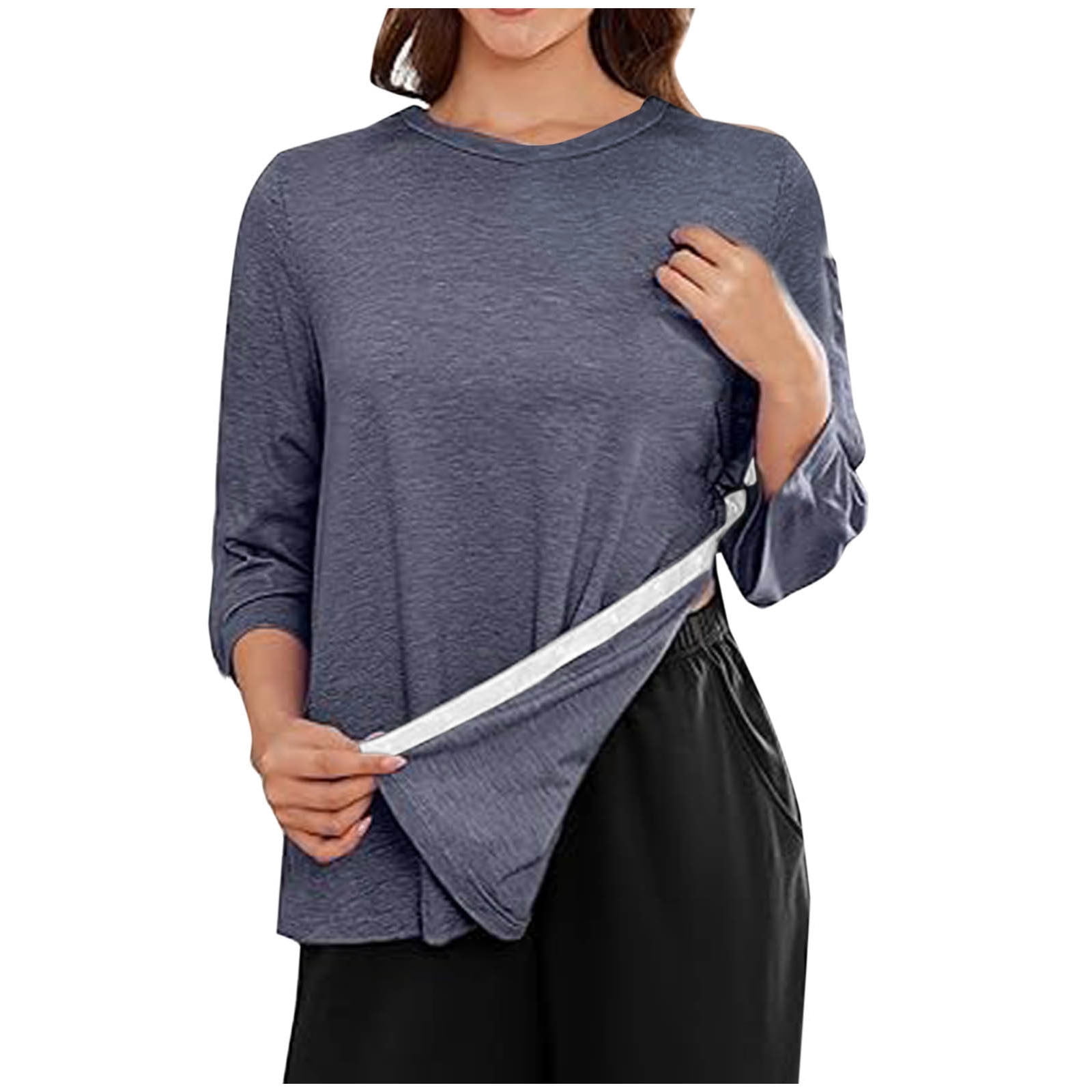 DJskiyers Post Shoulder Surgery Shirts for Women Tear Away 3/4 Tops ...