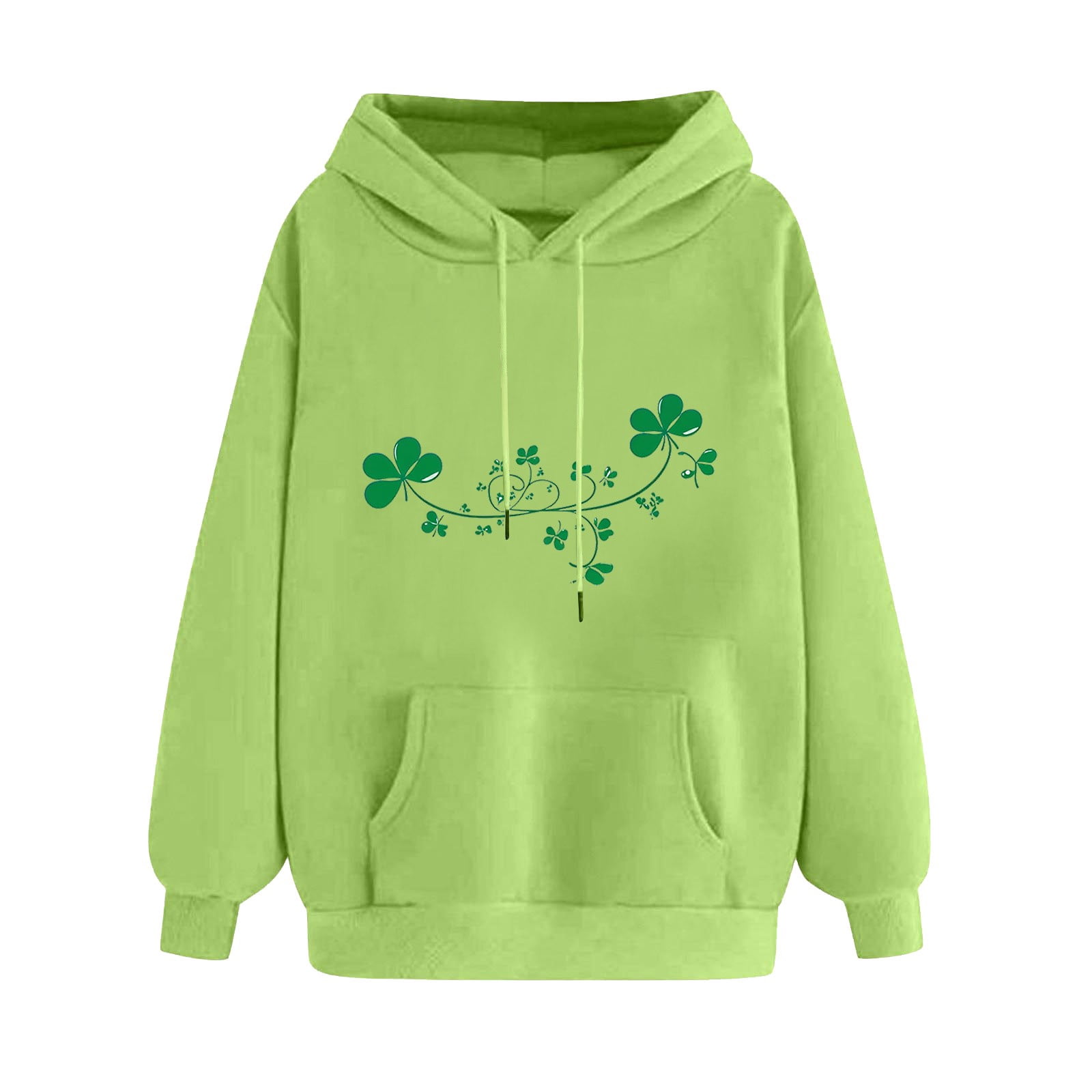 DJskiyers St Patricks Day Sweatshirt Women Printed Hooded Pullover Long ...
