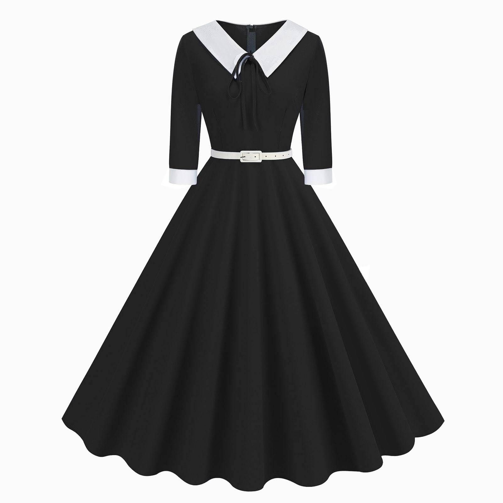 DJskiyers Summer Swing Dresses for Women 2025 Short Sleeve Elegant ...
