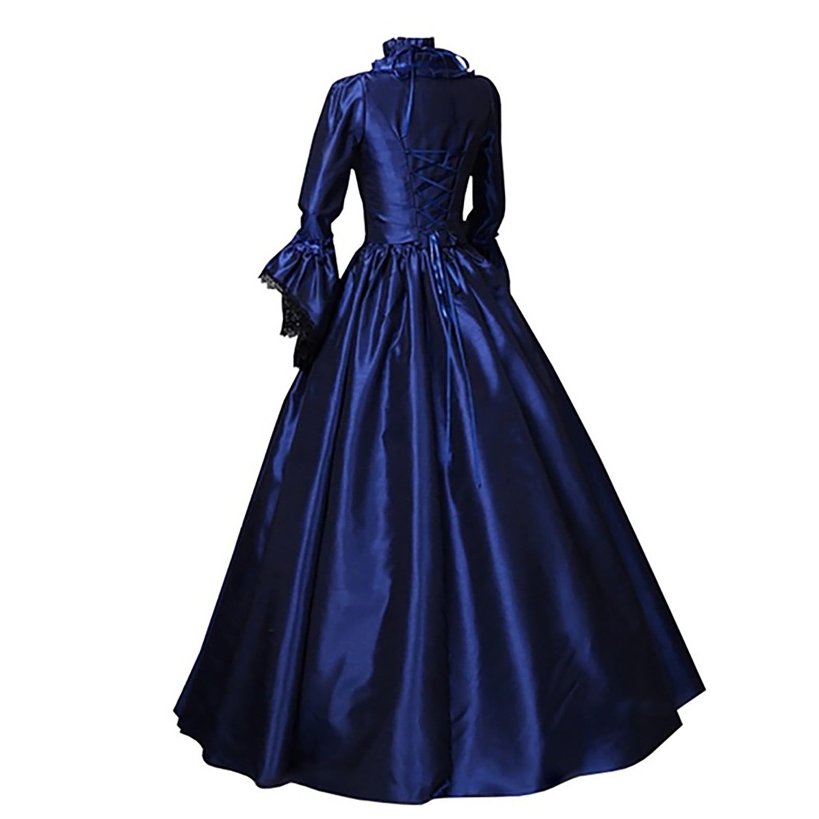 DJskiyers Victorian Dress for Women Vintage Retro Gothic Dress Plus ...