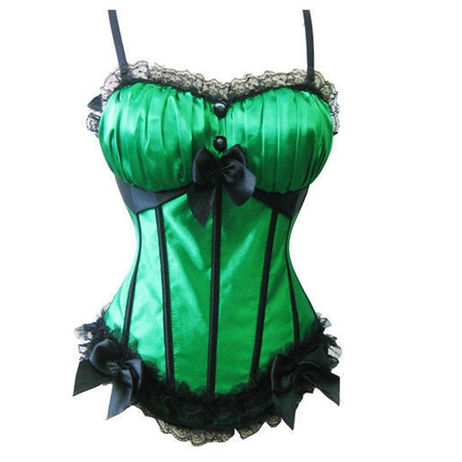 DJskiyers Women's Bustier Corset Tops Plus Size Overbust Gothic Corsets ...