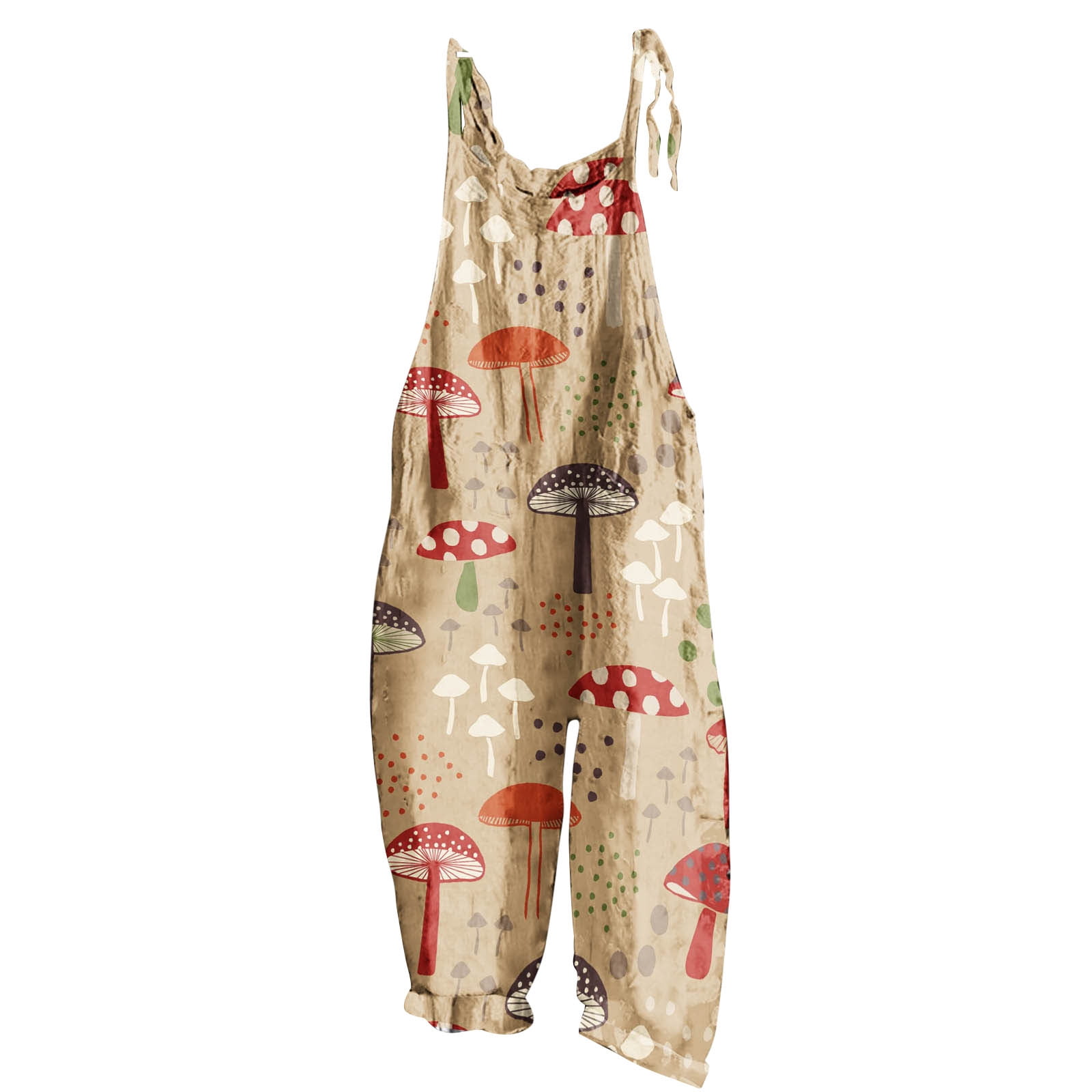 DJskiyers Women's Casual Overalls Sleeveless Summer Rompers Cute ...