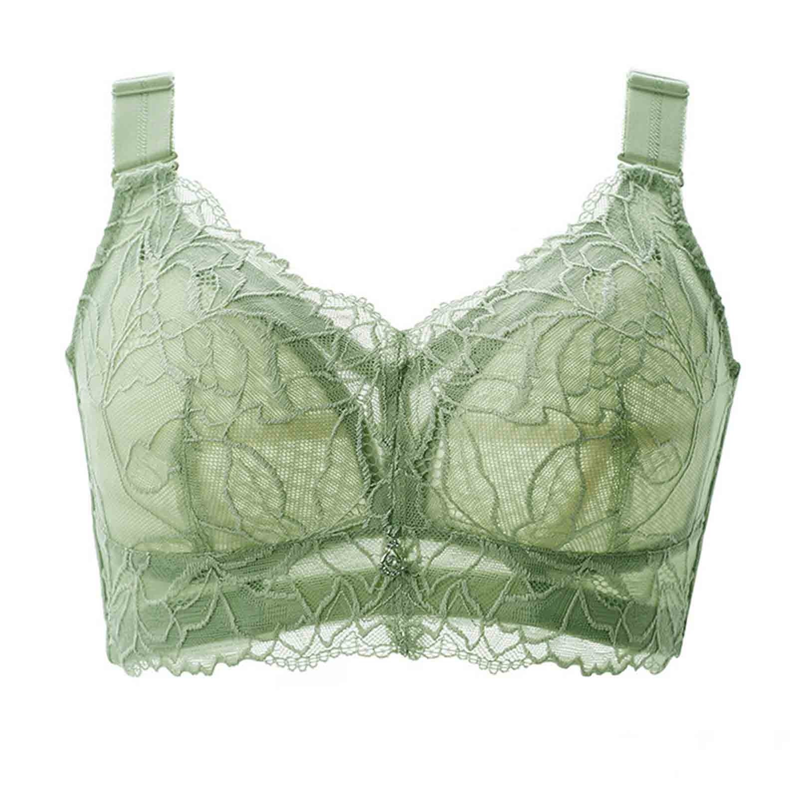 DJskiyers Womens Plus Size Bra Full Coverage Lace Bras Breathable Push ...