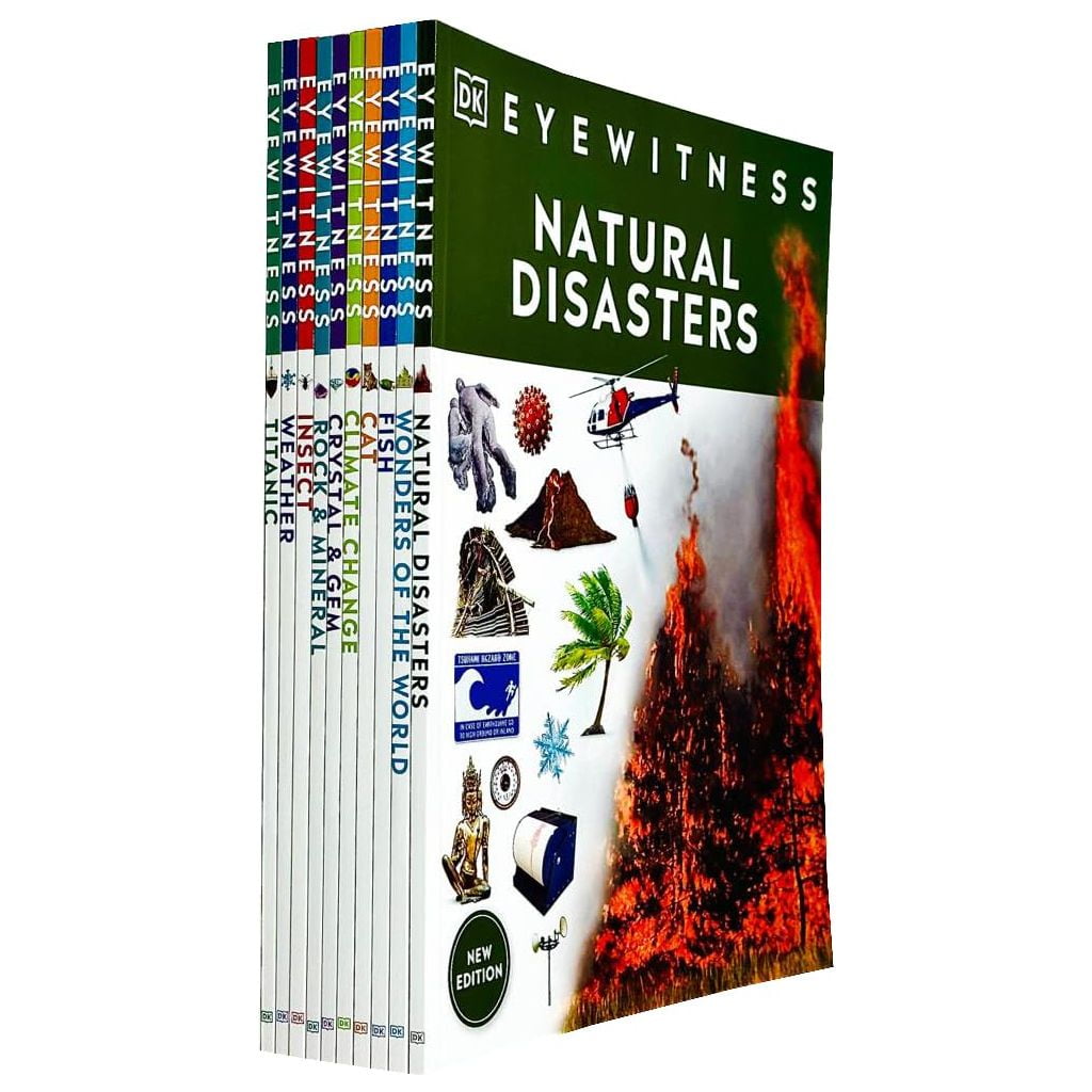 DK Eyewitness 10 Books Collection Set (SET 2 ) (Natural Disasters ...