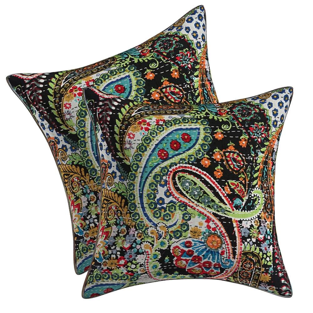 DK Homewares Boho Decorative Couch Throw Pillow Covers 16x16 Inch ...