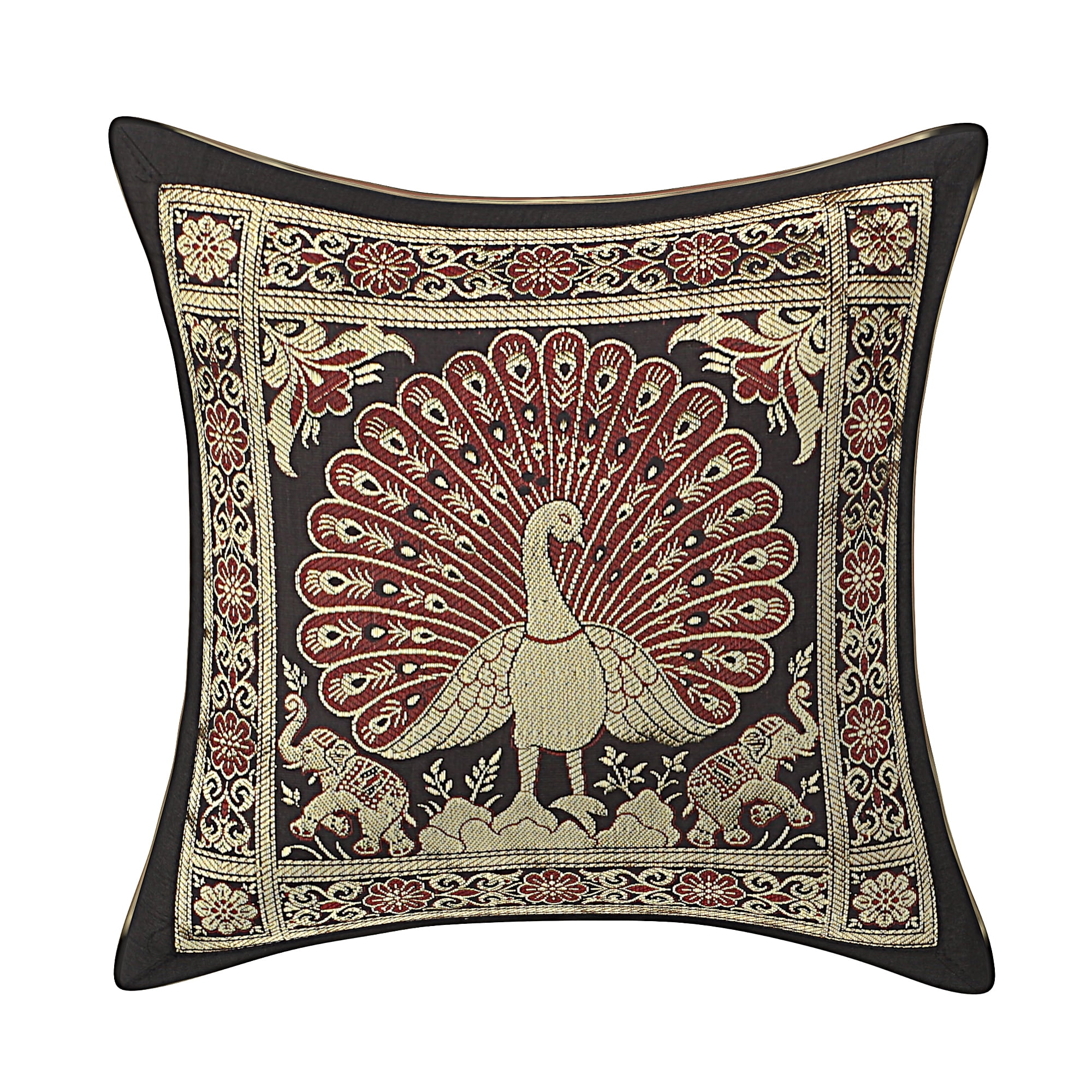 DK Homewares Decorative Throw Cushion Cover 12 Inch Brocade Jacquard ...