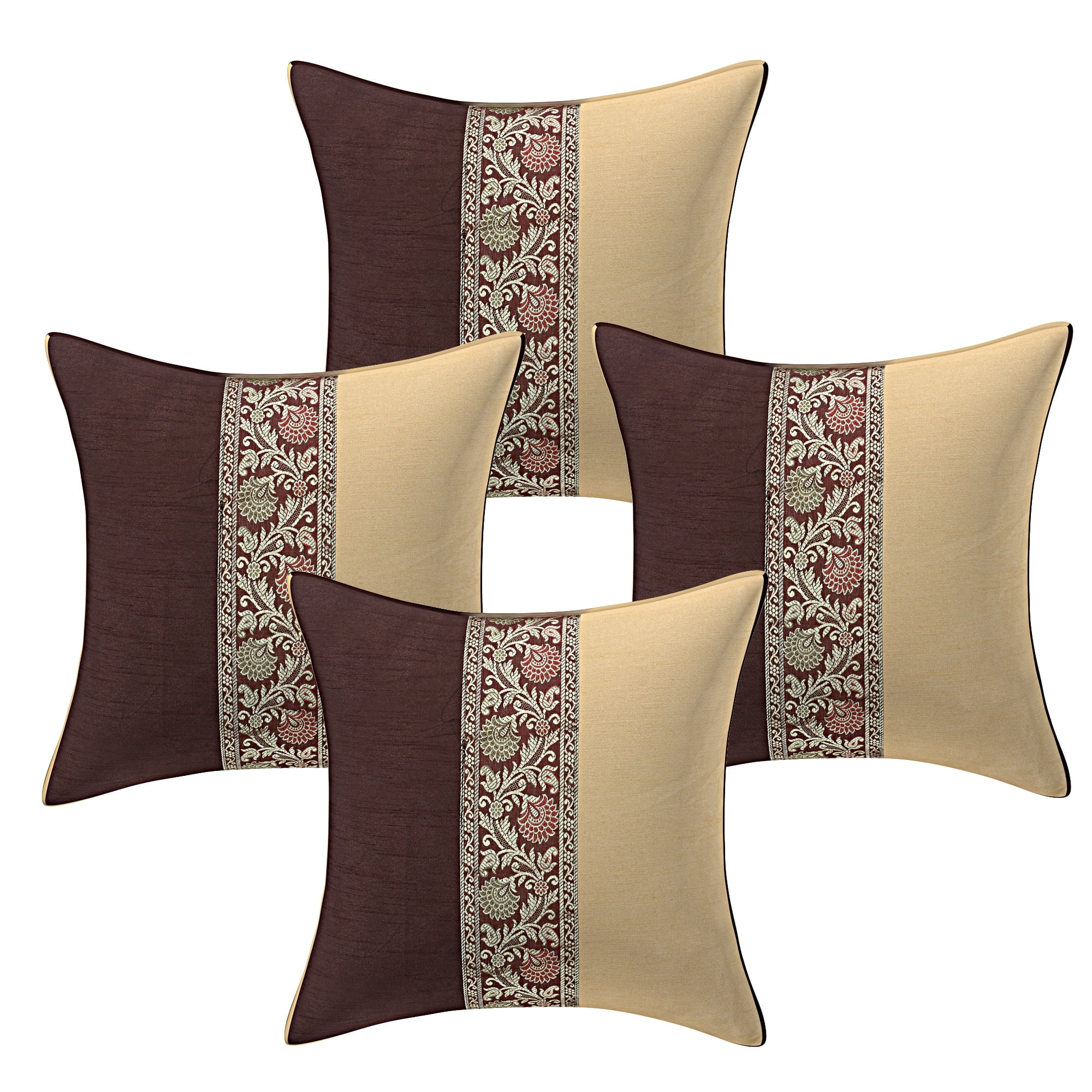 DK Homewares Decorative Throw Pillowcases 16 x 16 Inch Polydupion ...