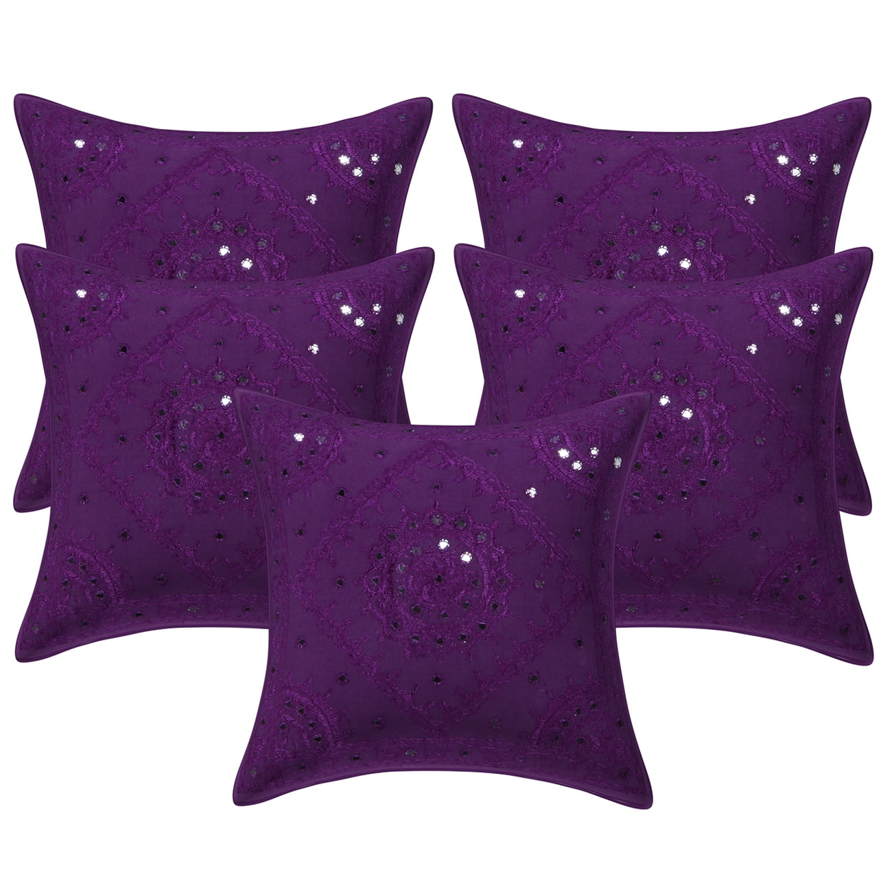 DK Homewares Ethnic Decorative Accent Throw Pillow Covers 16 x 16 Inch ...