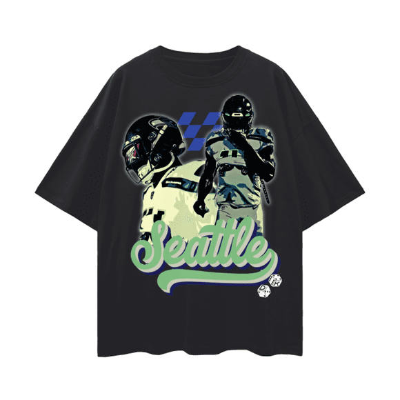 DK METCALF SEATTLE DICE TEE, vintage football bootleg shirt, football ...