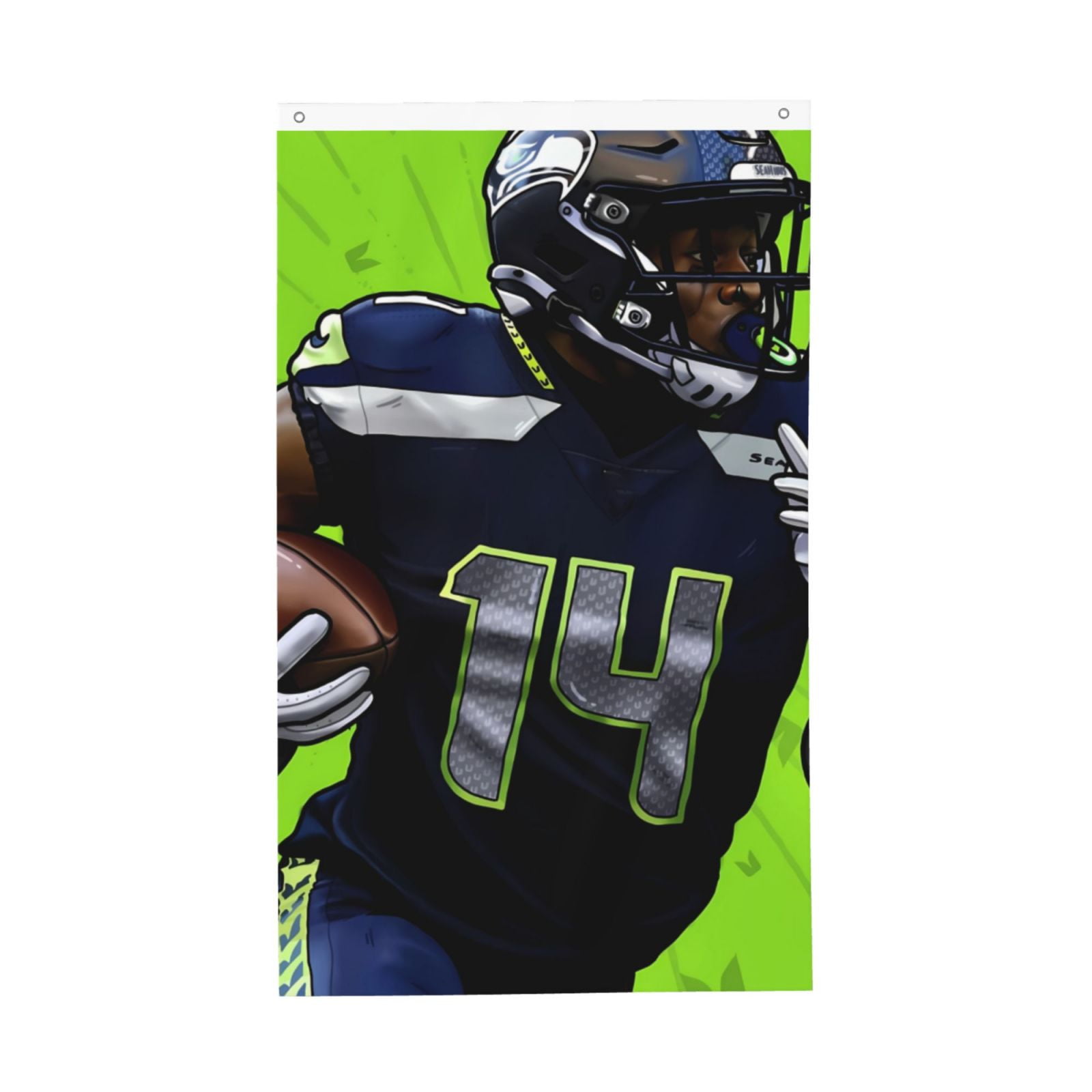 DK Metcalf Player Flags American Football Double-Sided Cheering Flags ...