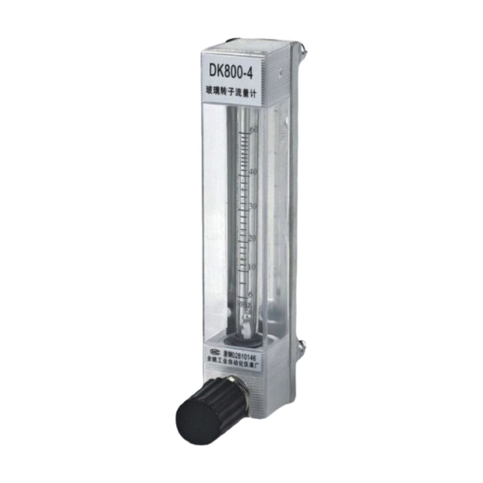 DK800-4 Glass Rotameter Variable Area Flow Meter Air Oxygen Nitrogen ...