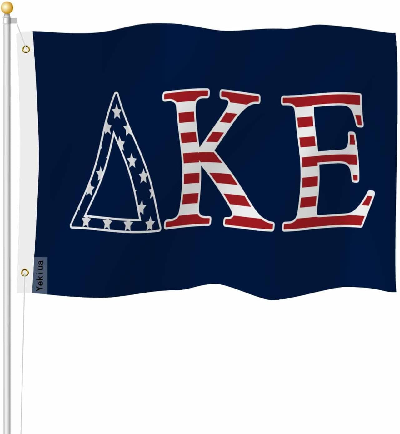 DKE Flag Outdoor Delta Kappa Epsilon USA Letter Fraternity Double Sided ...