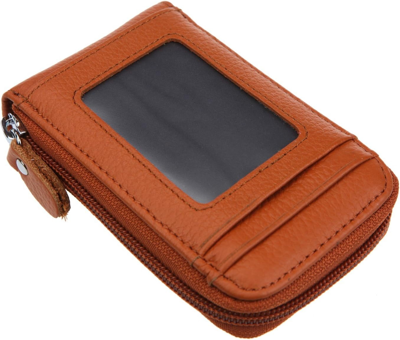 DKER Mini Credit Card Case Organizer Compact Wallet with ID Window ...