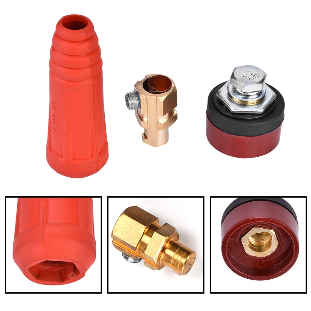 DKJ35-50 Quick Connect Welding Adapter, Red European Style Rapid ...