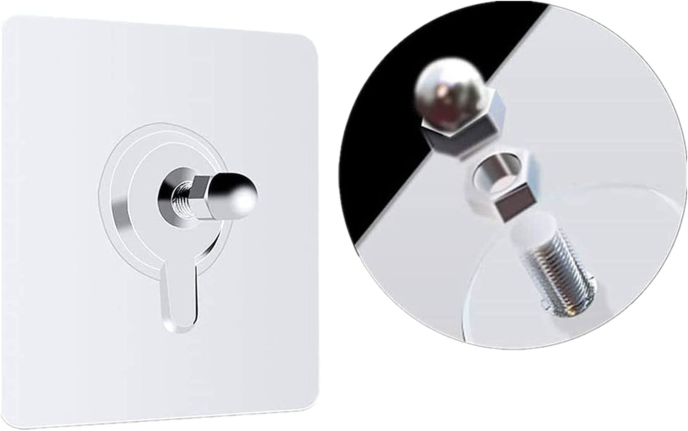 DKKO 20pcs Adhesive Wall Hook Screws Non-Trace Non-Rust No Drilling ...