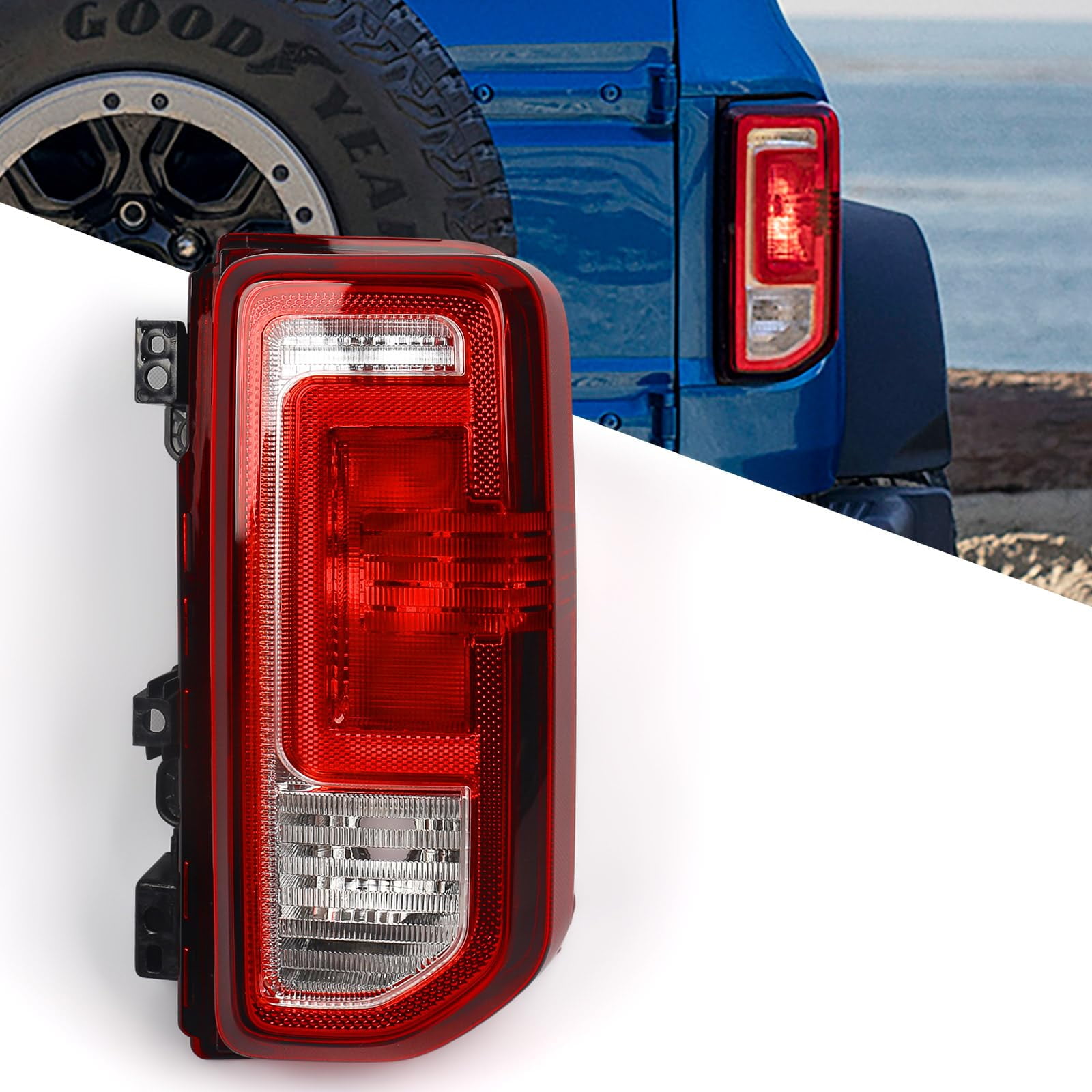 DKMGHT Right Tail Light Assembly Fit for Ford Bronco 2021 2022 2023 ...