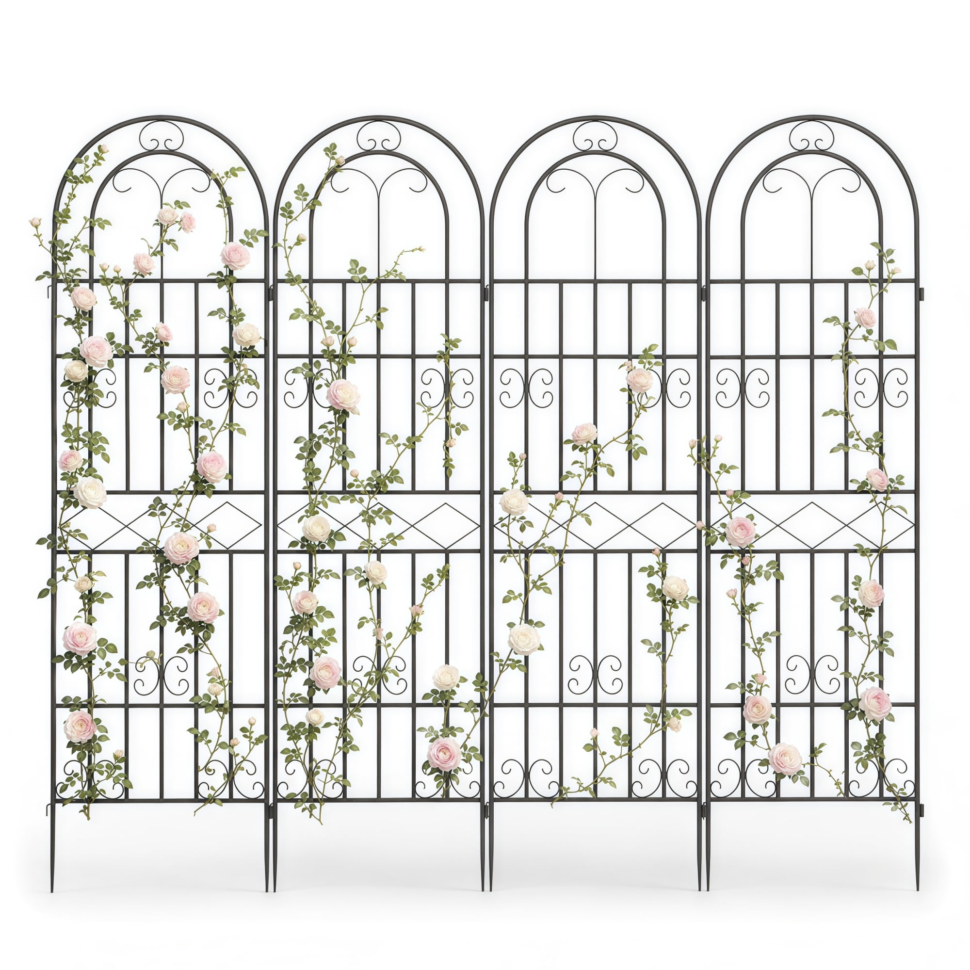 DKMOCO 4 Pack Garden Trellis for Climbing Plants Outdoor, 71" H x 20" W ...