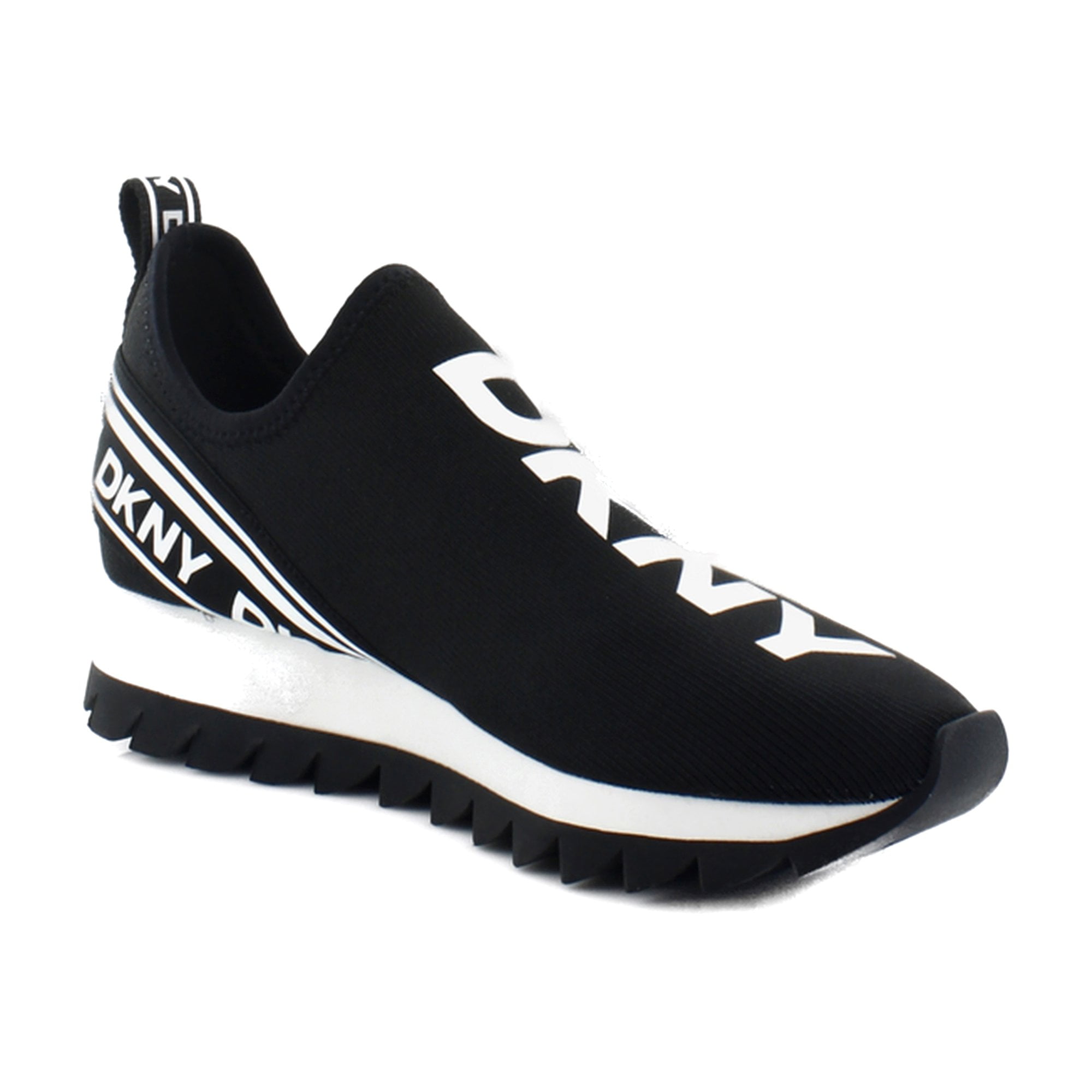 DKNY Abbi - Women's Athletic Slip On Sneaker Shoes, Black, Size 7 M ...