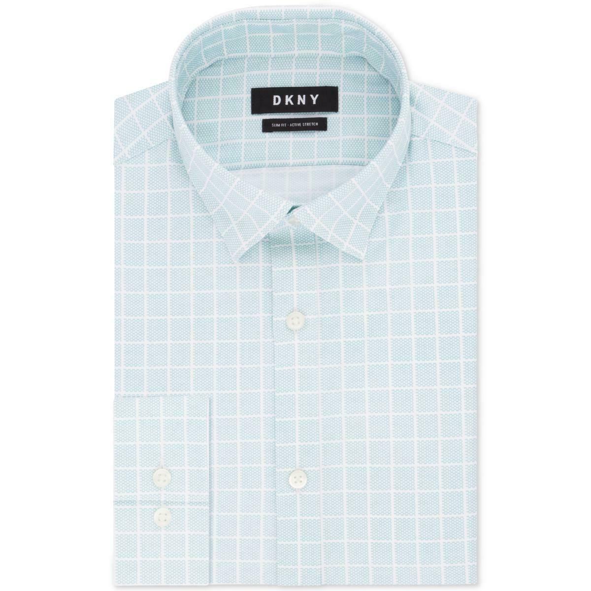 DKNY Assorted Men's Slim-Fit Active Stretch Moisture-Wicking Non-Iron ...