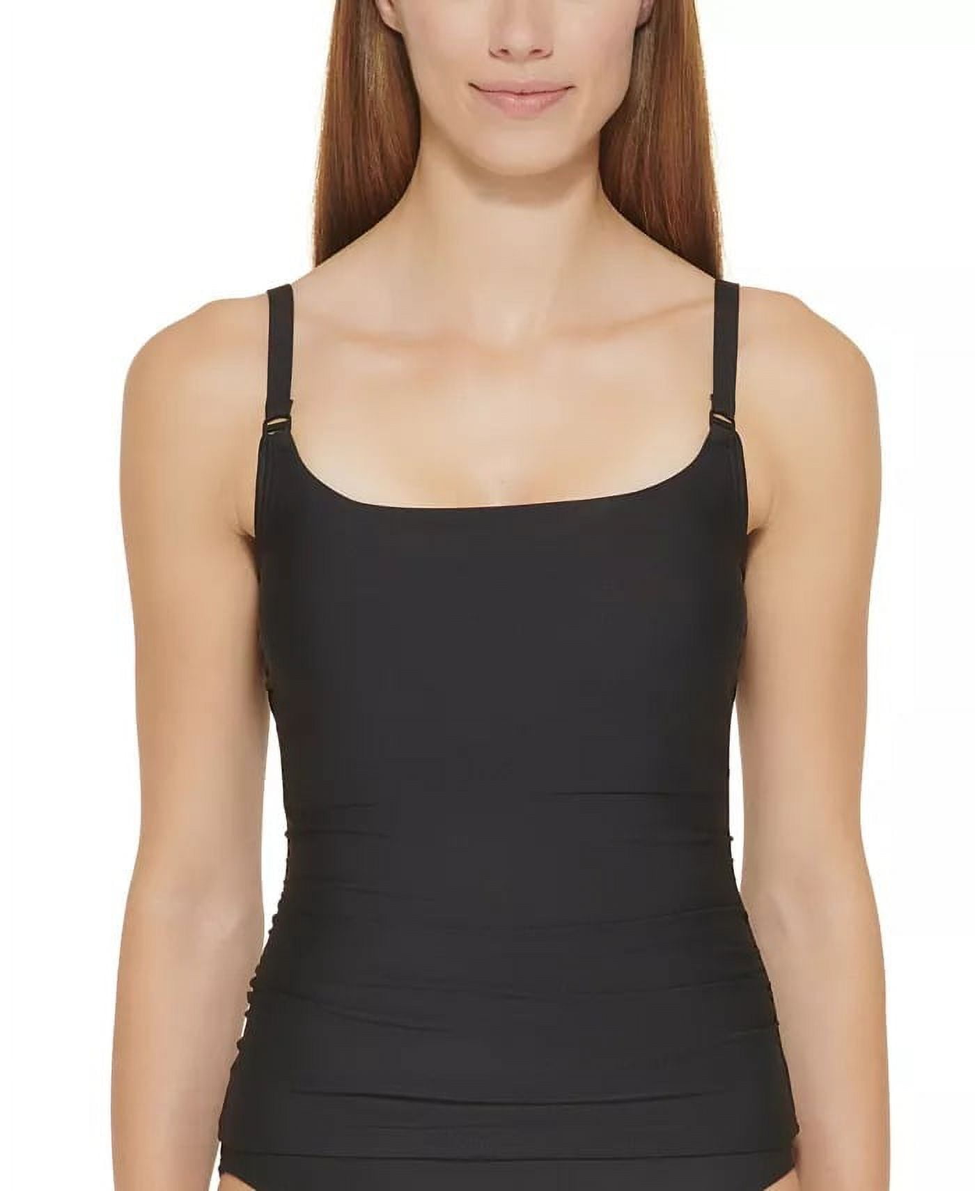 DKNY BLACK Square-Neck Tankini Swim Top, US Small - Walmart.com