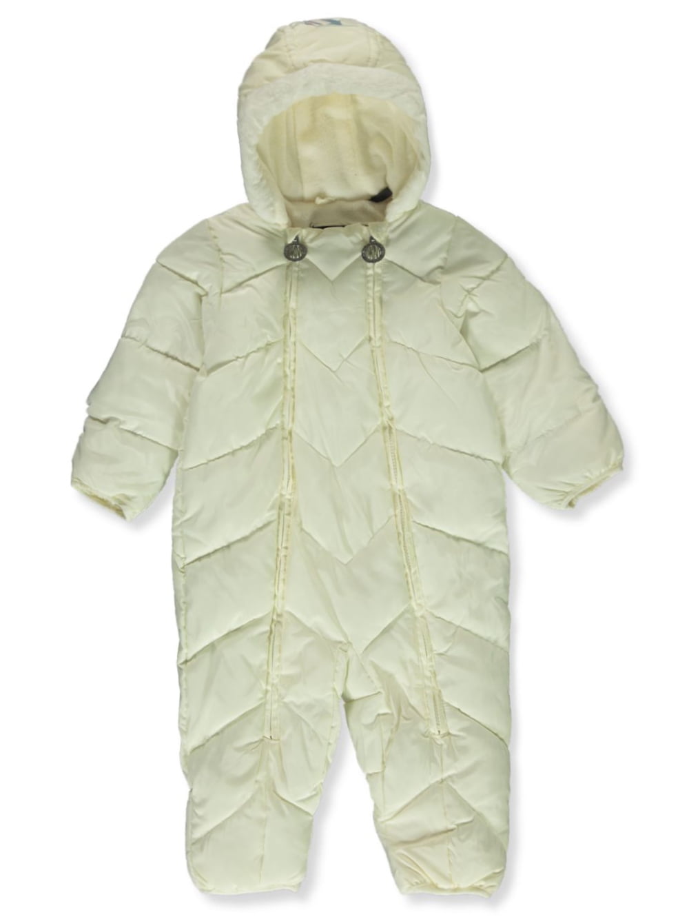 DKNY Baby Girls' Quilted Chevron Pram Suit - cream, 18 months (Infant ...
