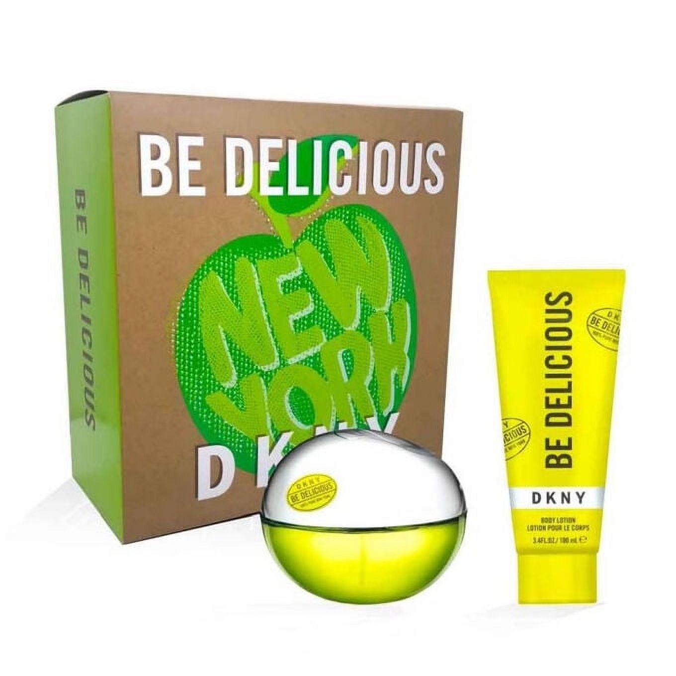 Be Delicious by DKNY Gift Set 3.4 oz EDP + Body Lotion for Women ...