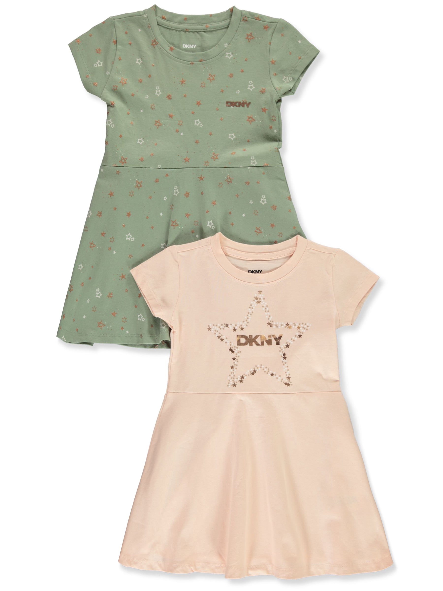 DKNY Girls' 2-Pack Dresses - blush, 4 (Little Girls) - Walmart.com