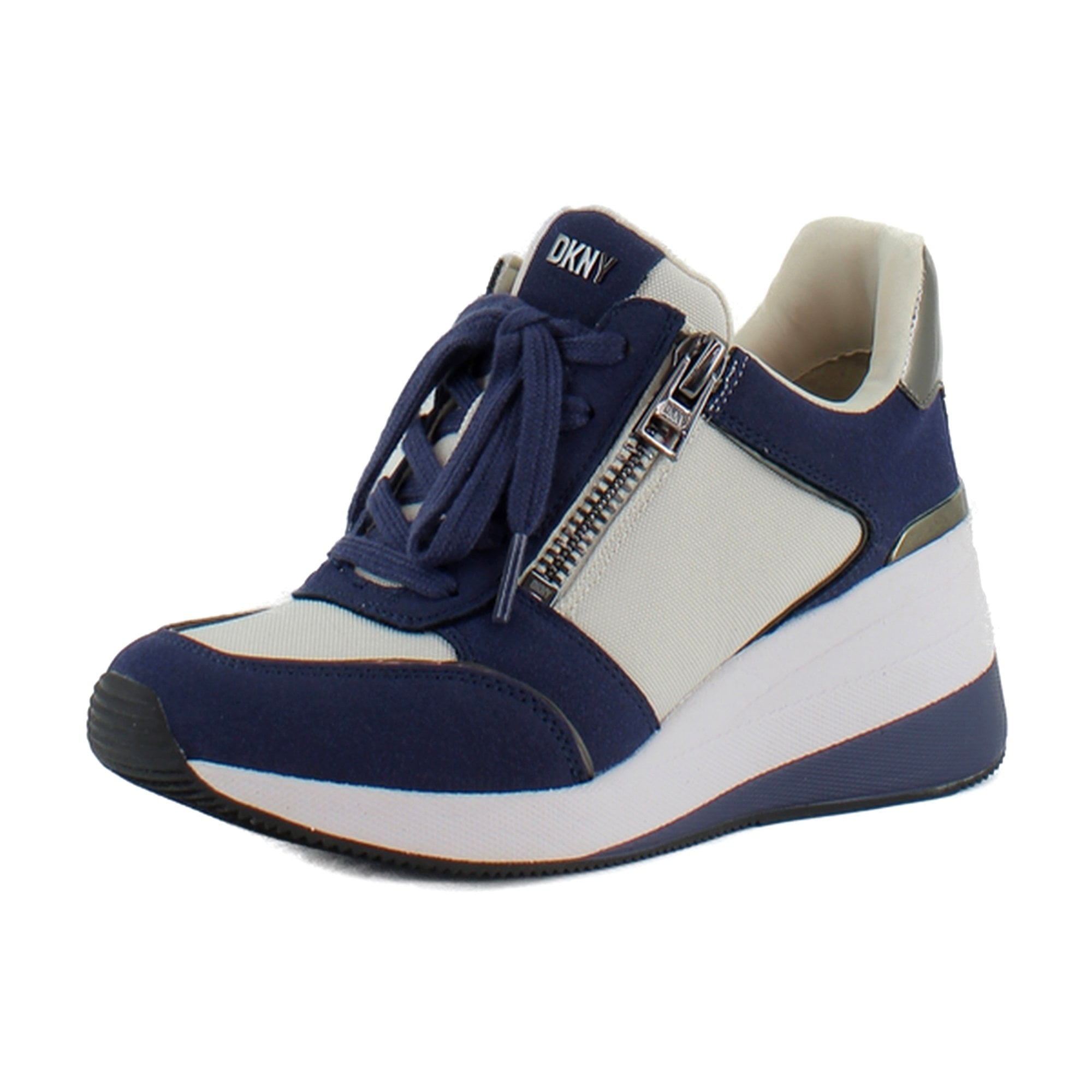 DKNY Kaden Women's Fashion Sneakers Pebble/Ink Navy Size 7.5 M ...