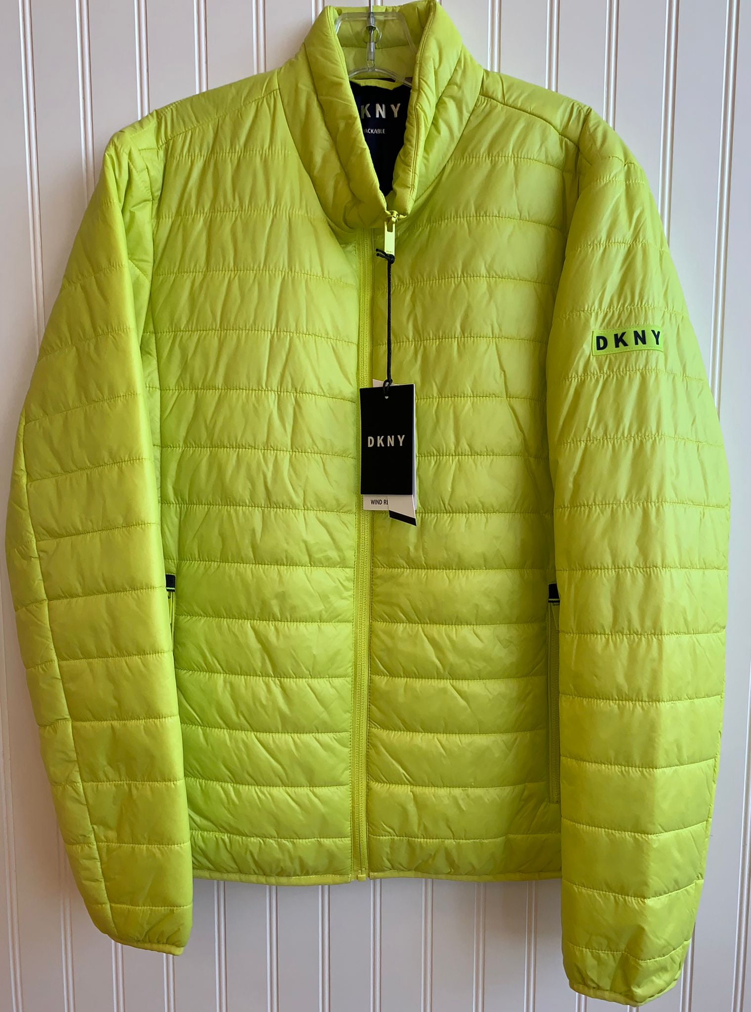 DKNY LIME GREEN Men's Puffer Jacket, Size Large - Walmart.com