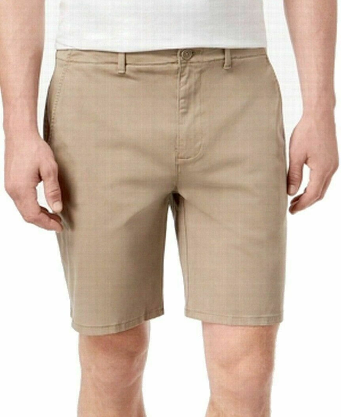 DKNY Men's Regular-Fit Stretch Tech Shorts, Khaki, W29 x L9 - Walmart.com