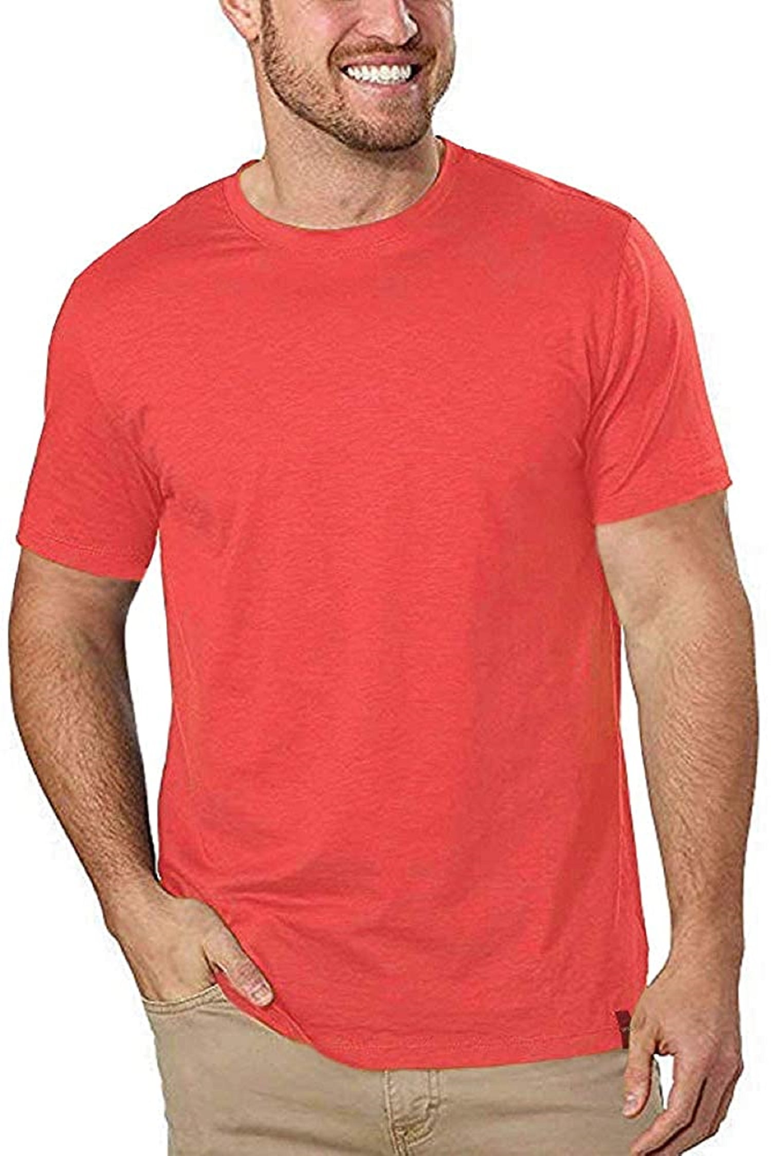 DKNY Men's Short Sleeve Tee, Cardinal, M - Walmart.com