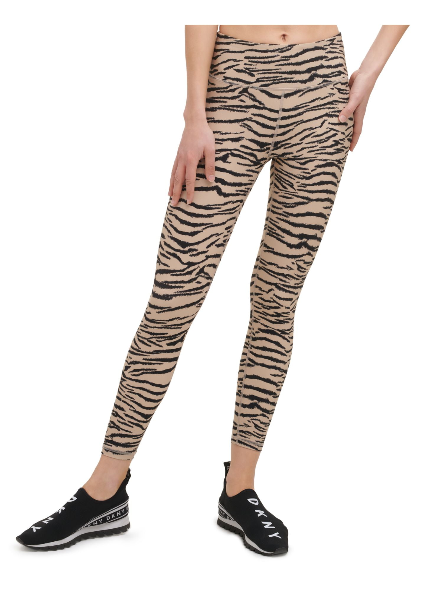 DKNY SPORT Womens Beige Stretch Active Wear Leggings XS - Walmart.com