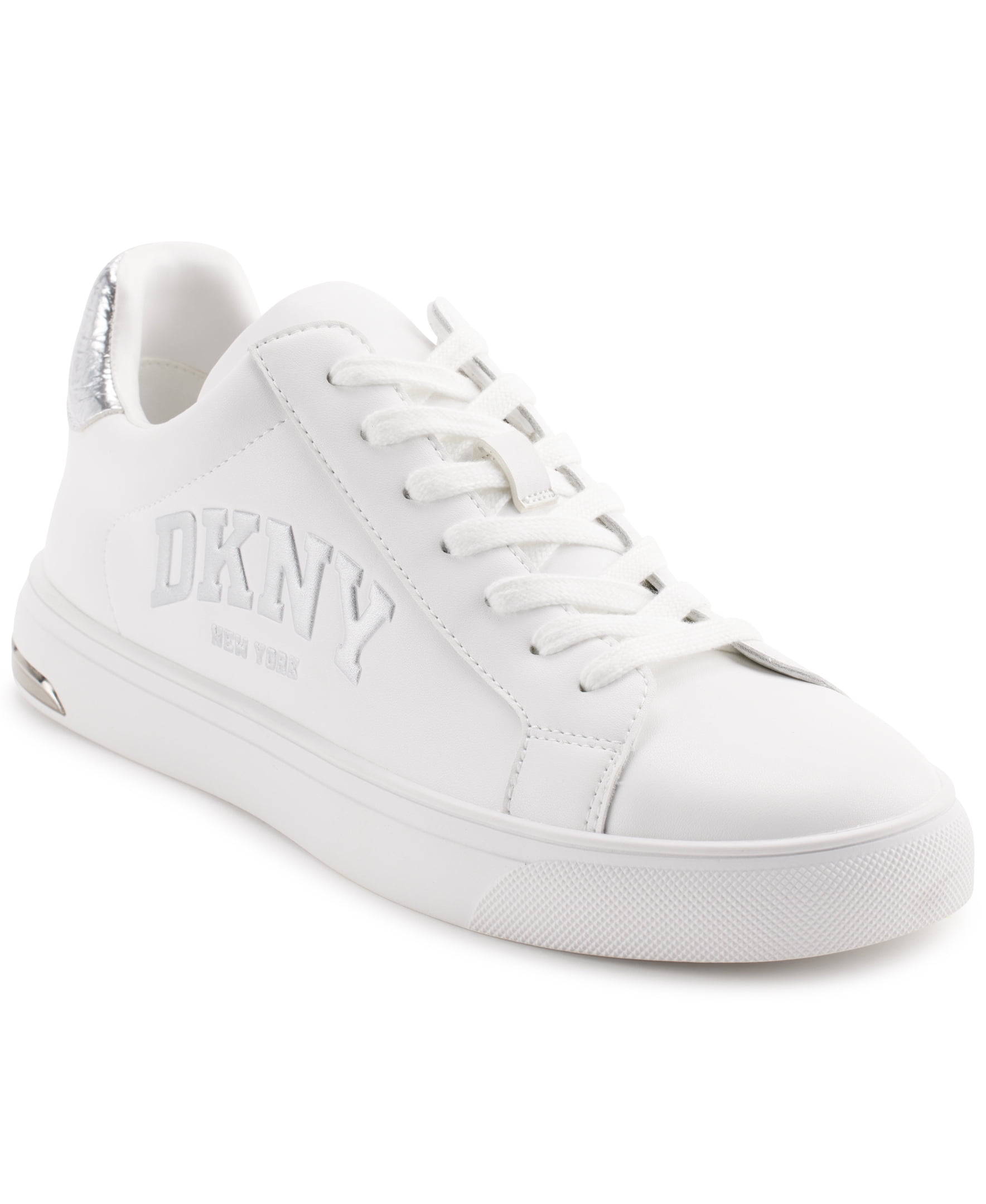 DKNY Abeni Women's Fashion Sneakers White/Silver Size 7.5 M - Walmart.com
