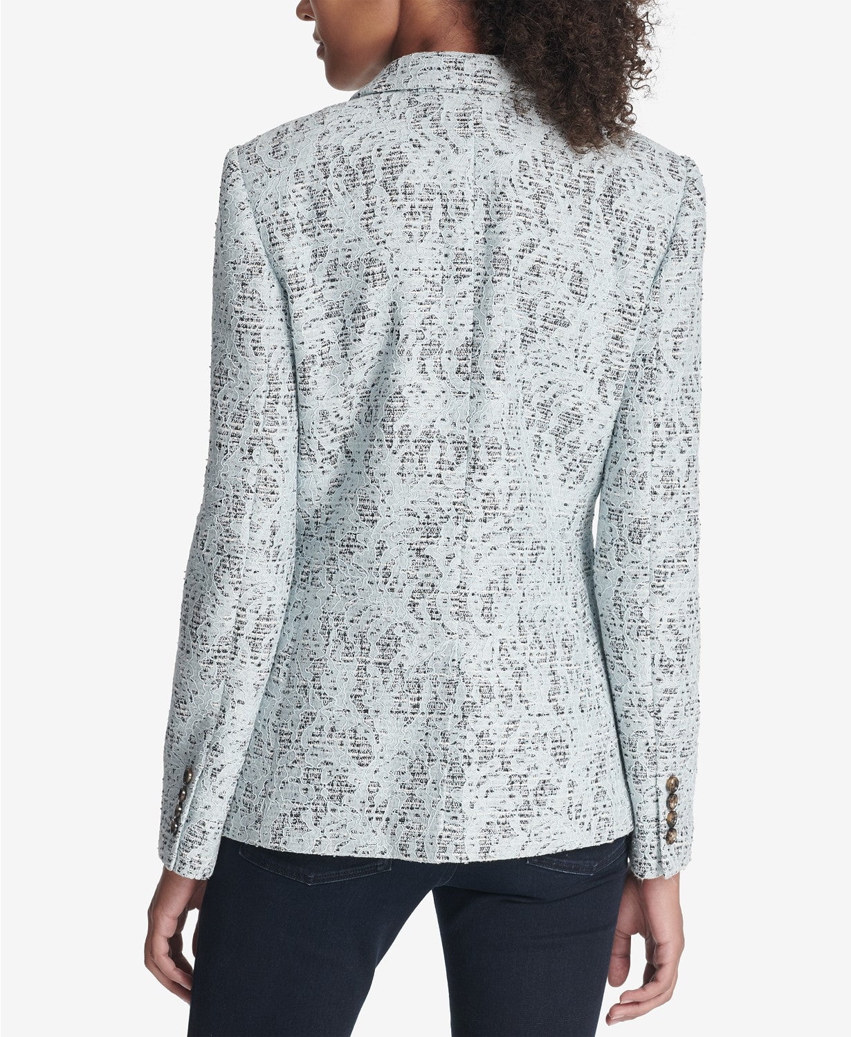DKNY Womens Bonded Lace One Button Coat;6 - Walmart.com