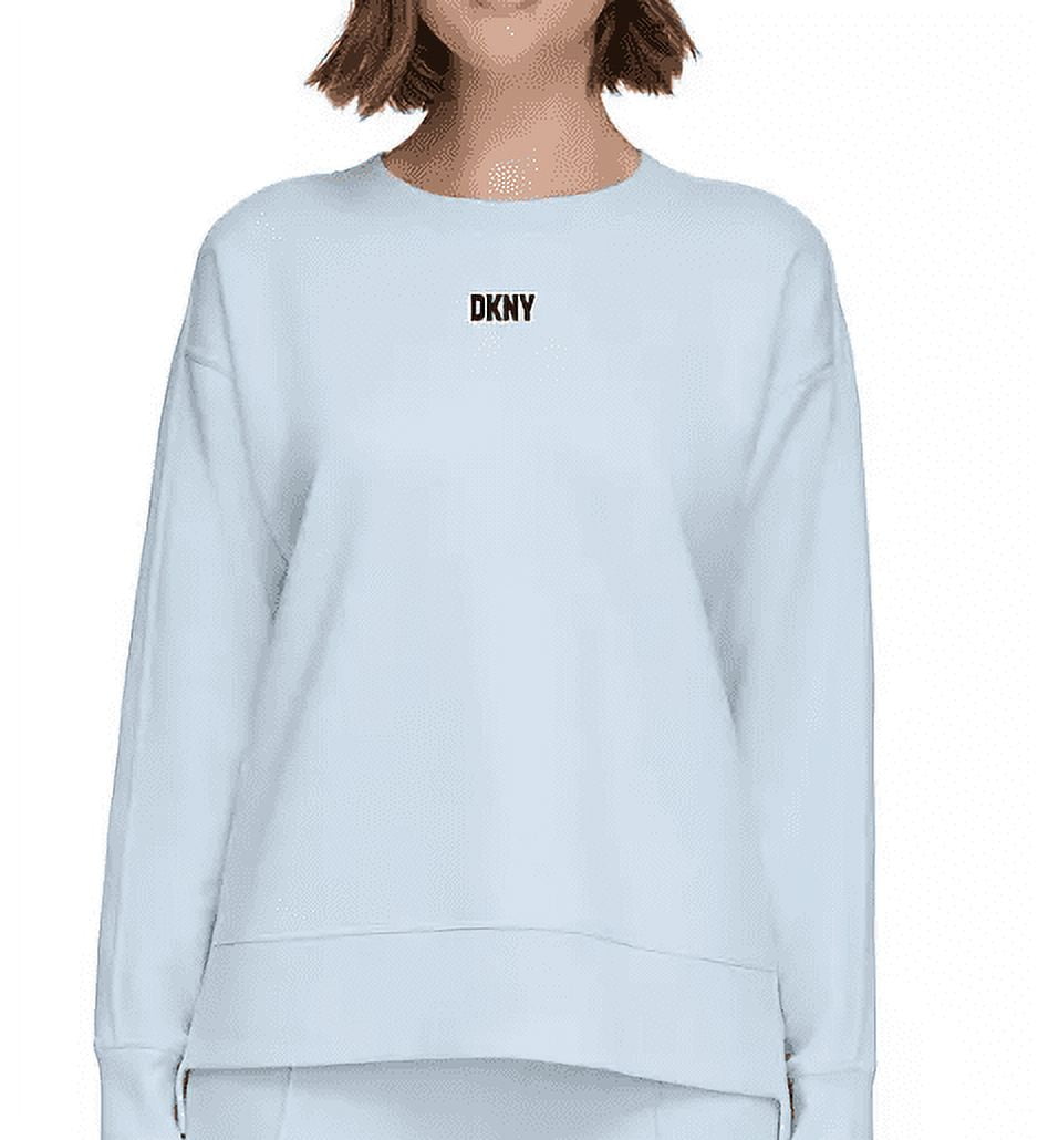 DKNY Womens Crewneck Fleece Sweatshirt (Skyway, XL) - Walmart.com