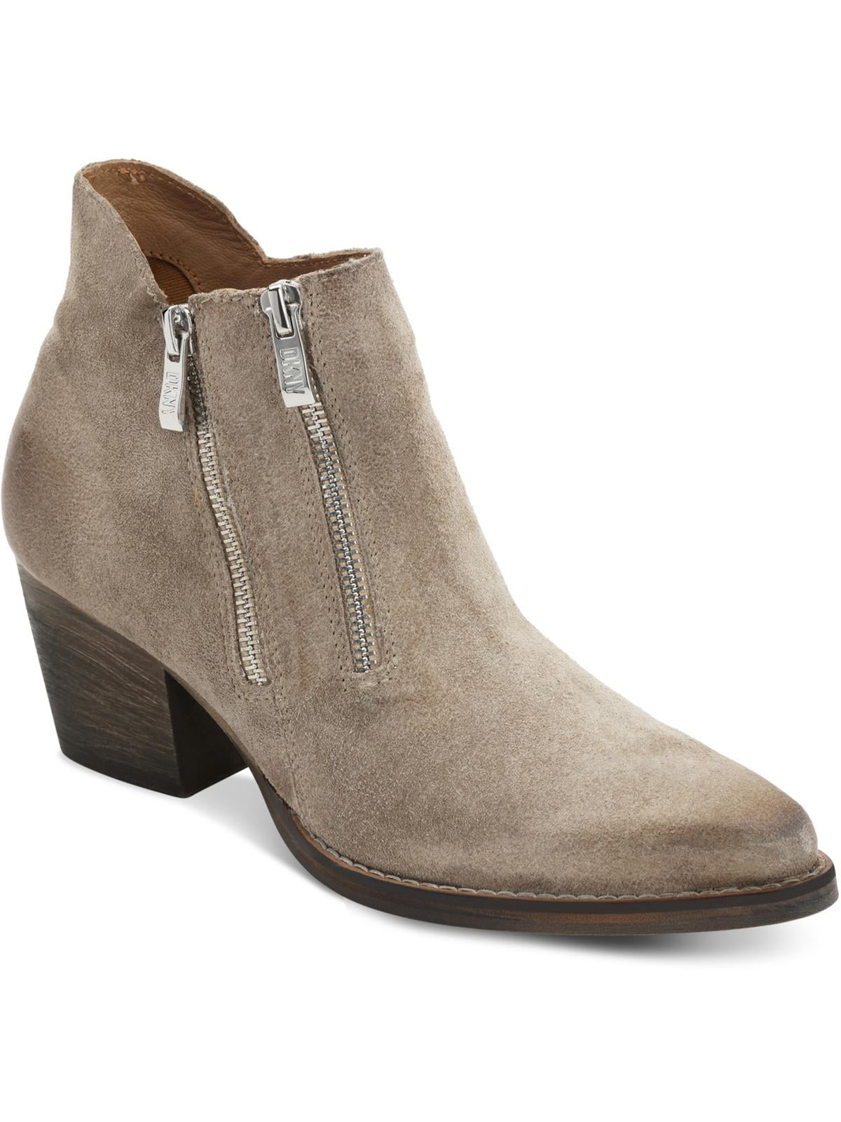 DKNY Womens Kieran Block Heel Pointed Toe Ankle Boots - Walmart.com