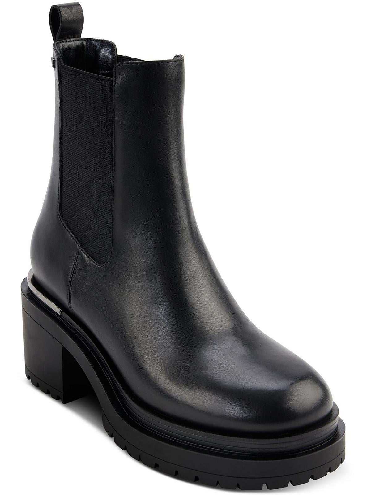 DKNY Womens Patria Block Heel Chelsea Boots - Walmart.com