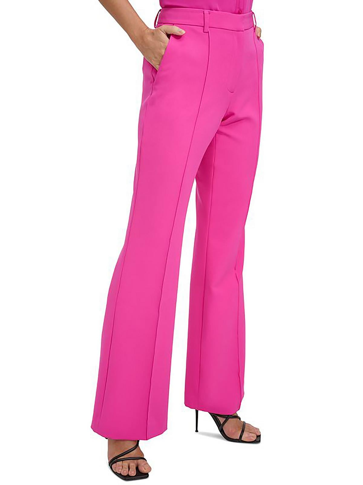 DKNY Womens Pintuck High Rise Bootcut Pants - Walmart.com