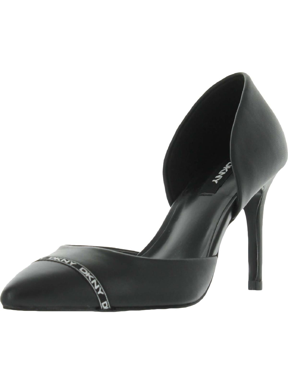 DKNY Womens Rosetta Leather Logo Pumps - Walmart.com