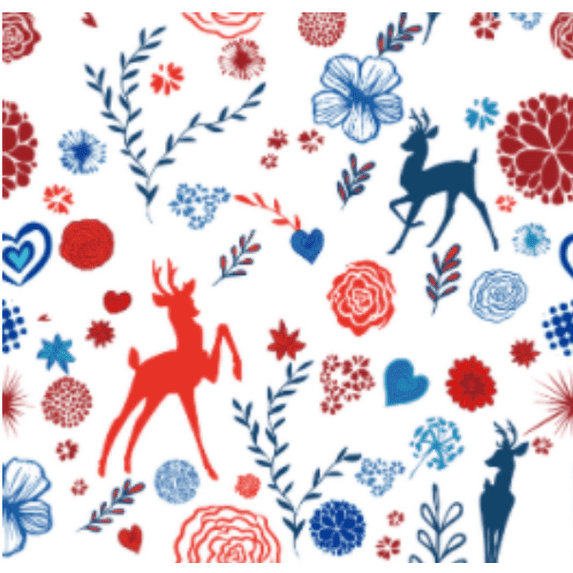 DKTIE 17.7" x 78.7" Forest Deer Pattern Decorative Colored Privacy ...
