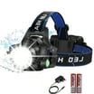 LED Rechargeable Headlamp, 150000LM Super Bright 3 Modes Headlights ...