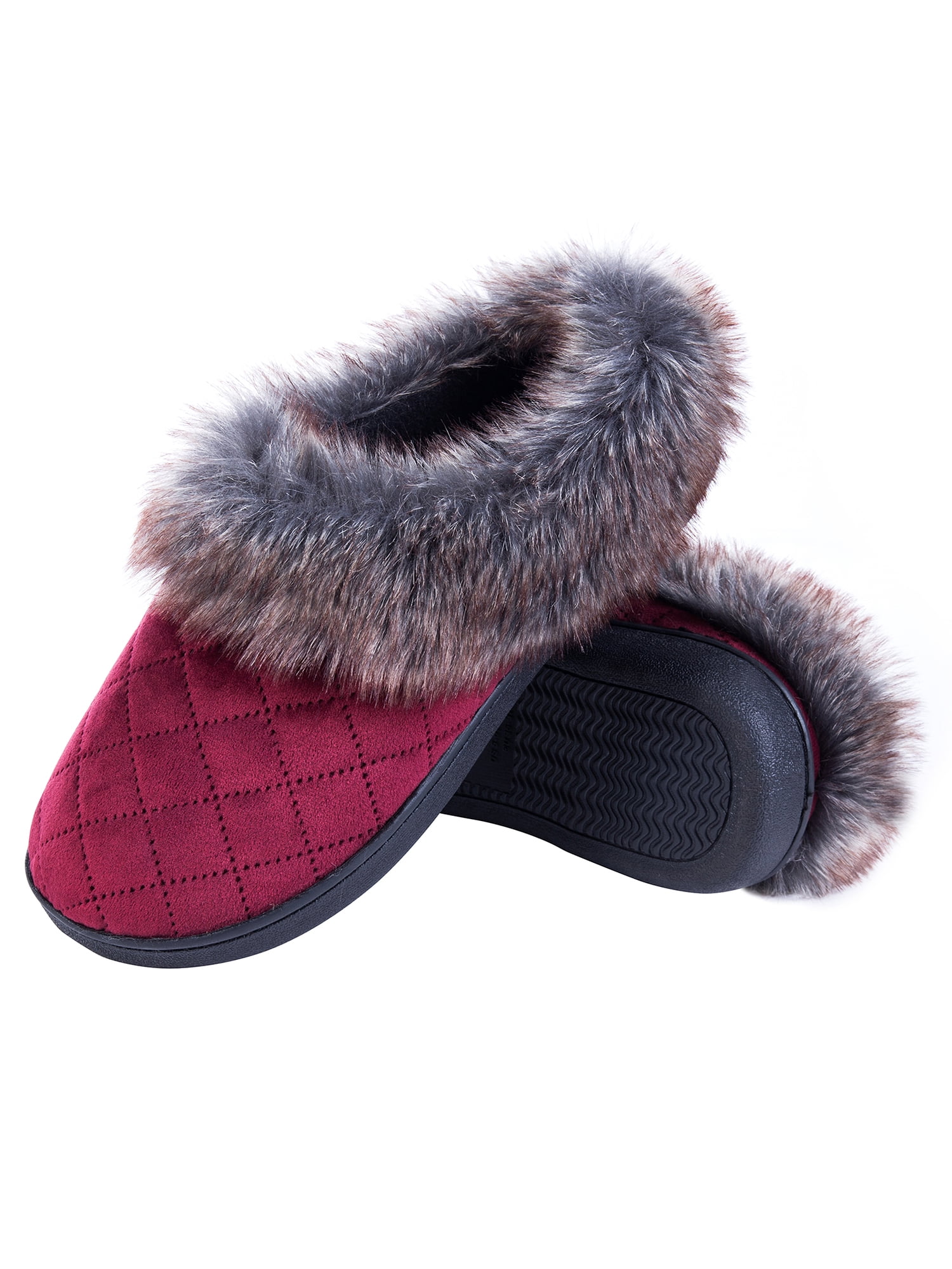 DL Memory Foam Winter House Slippers for Women, Cozy Warm Woman Indoor ...
