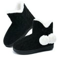 DL Women's Cozy Knit Indoor/Outdoor House Booties with Non-Slip Rubber ...