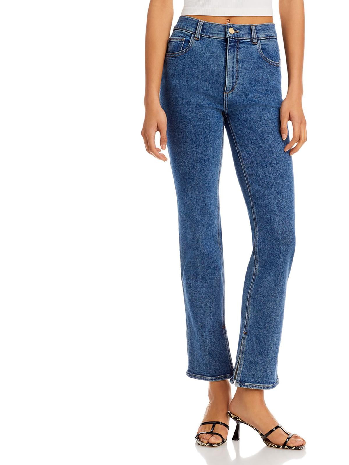 DL1961 Womens Patti Straight leg High rise Straight Leg Jeans - Walmart.com