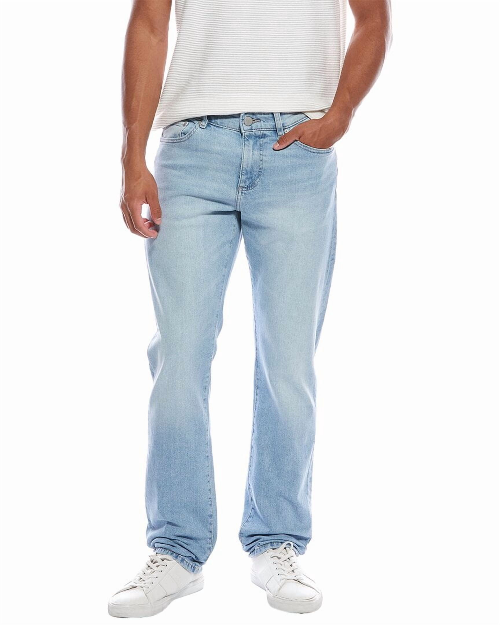DL1961 mens Russell Light Fjord Slim Straight Jean, 32x34, Blue ...