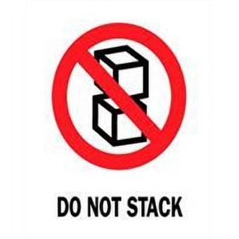 #DL4080 3 x 4" Do Not Stack Boxes Label 500/Case - Walmart.com