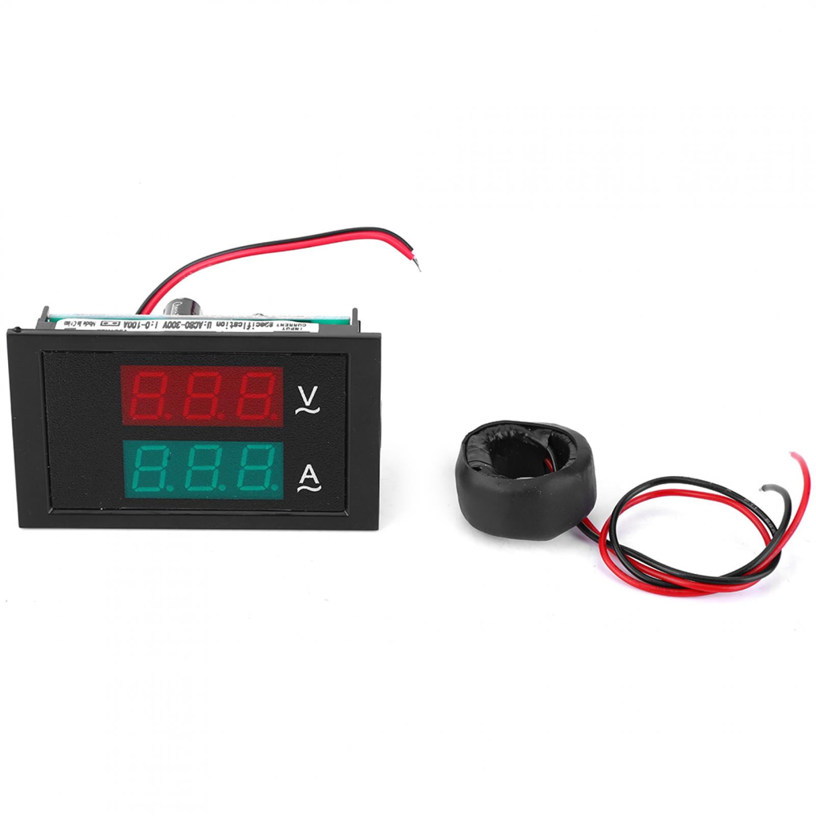 DL85-2042 Dual Display AC 80V-300V 0-100A AC Voltmeter Ammeter Voltage ...