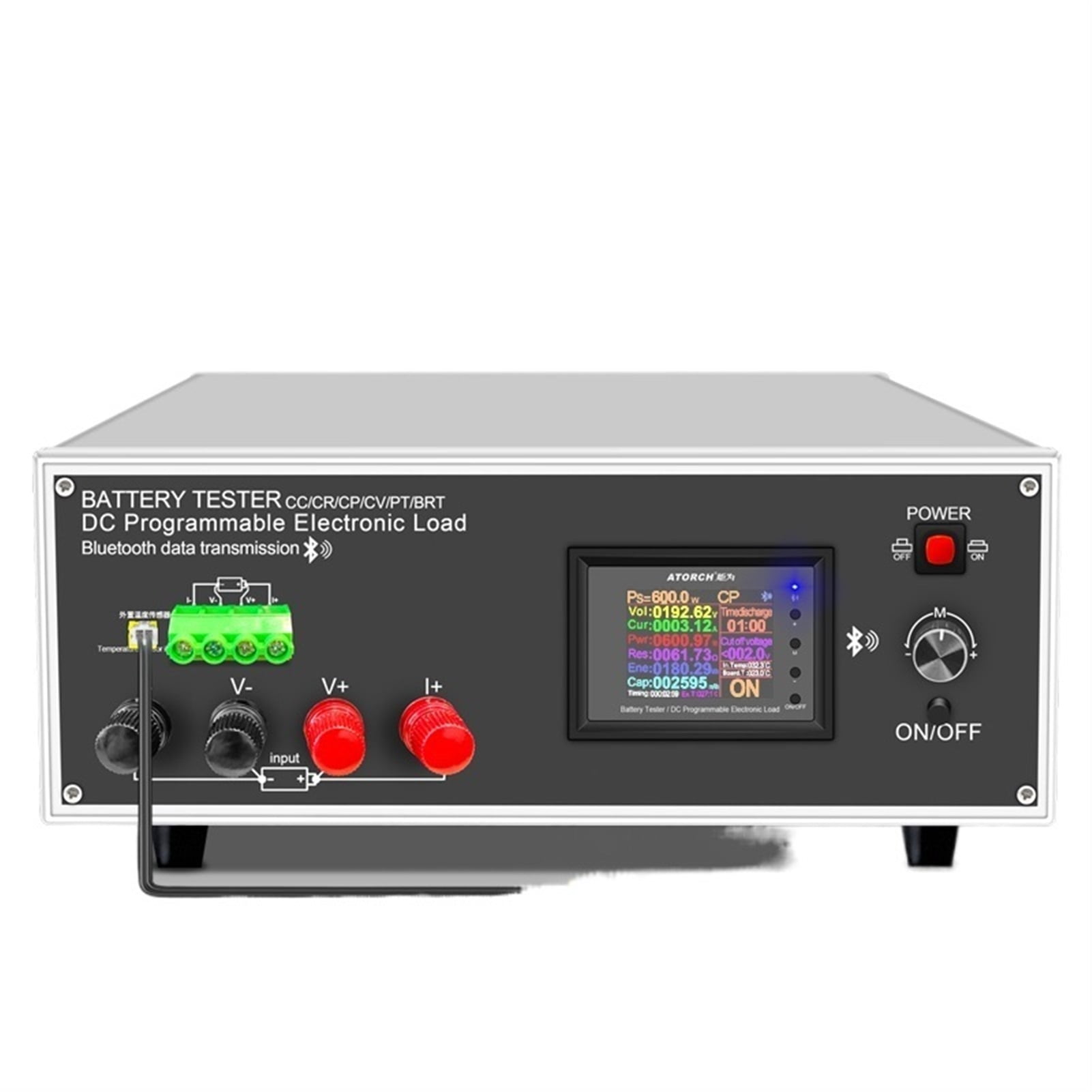 DLB600W White Battery Capacity Tester Electronic Load 600W Power Tester ...